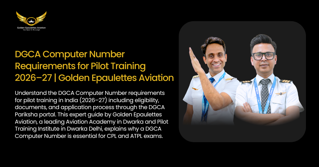 DGCA Computer Number Requirements for Pilot Training 2026-27 | Golden ...